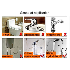 24-Inch Long Faucet Connector Braided Stainless Steel Supply Hose 1/2-Inch Female Compression Thread x M10 Male Connector, x 2 Pcs (1 Pair)