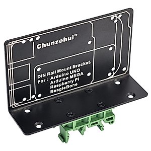 DIN Rail Mount Bracket for Raspberry Pi 1A+ 1B+ 2B 3B 3B+ 4B Zero, UNO Mega-2560 BeagleBone Black