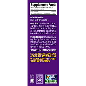 Ddrops Kids Booster 600IU 100 drops - Daily Liquid Vitamin D for Kids. Support Strong Bones & Immune System in Children. No Preservatives, No Sugar, Non-GMO, Allergy-friendly