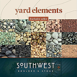 Mexican Beach Pebbles | 20 Pounds of Smooth Unpolished Stones | Hand-Picked, Premium Pebbles for Garden and Landscape Design | Mixed, 3 Inch - 5 Inch