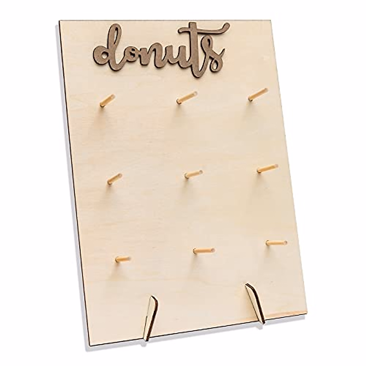 Donut Display Stand Wood Doughnuts Wall Stands Display board for Wedding Party Decoration