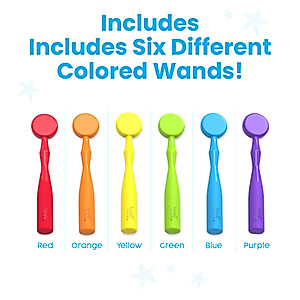 hand2mind Magnetic Wands for Kids, Magnet Wands, Magnets for Kids Science, Magnets with Wand, Magnets for Teaching, Preschool Science, Magnet with Handle, Science Classroom Supplies (Set of 6)