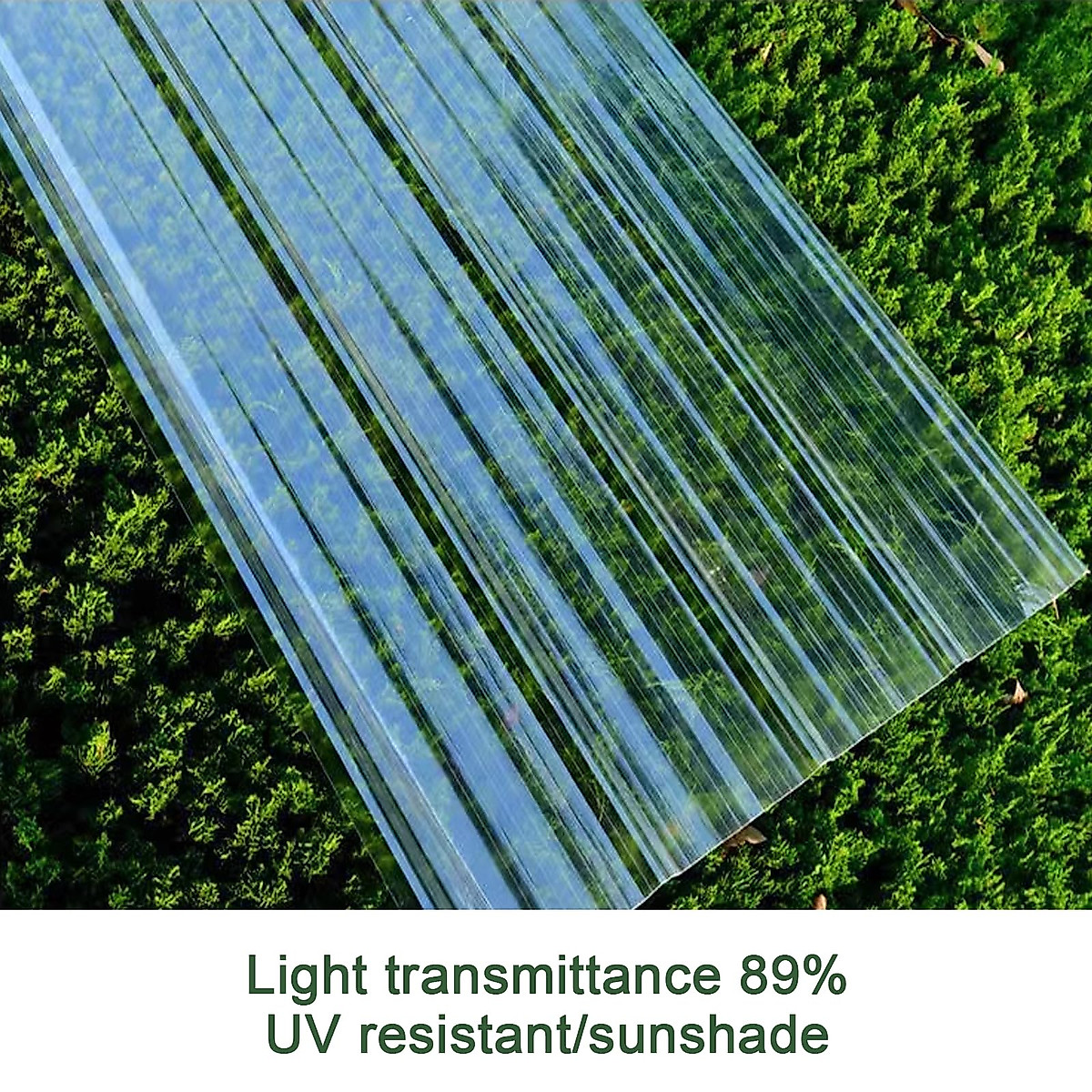 Corrugated Roof Cladding Panel,3/5/7/8/11/12/18 Pcs Fiberglass Daylighting Panels,Roofing Sheet,Sun Protection Heat-Insulating Panels,for Greenhouse Canopy Carport (35x71in,3 pcs)