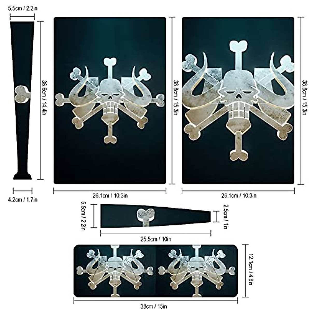 PlayStation 5 Digital edition version sticker protective cover, One Piece Beasts Pirates ps5 controller protective shell (compatible with ps5 Digital edition)