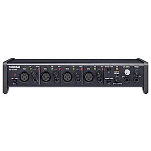 Tascam US-4x4HR 4 Mic 4IN/4OUT High Resolution Versatile USB Audio Interface for Recording, Streaming, Podcasting, Songwriting