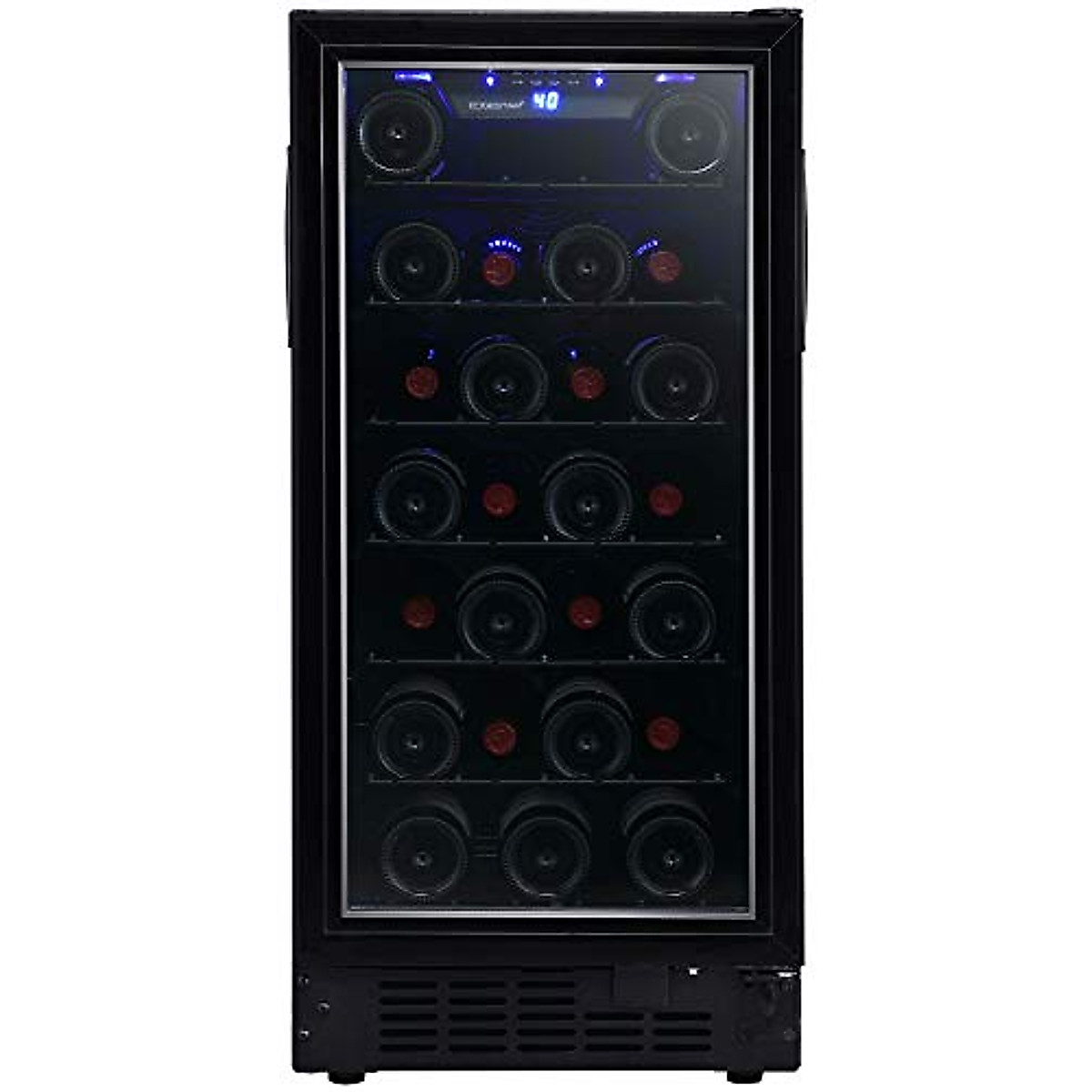 EdgeStar BWR301BL 15 Inch Wide 30 Bottle Built-In Wine Cooler with Slim Design