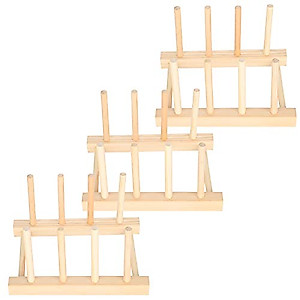Wooden Plate Rack Organizer for Cabinet lid pots and Pans Dish Drying Vertical freestanding Racks Cutting Board Pot Holder Wood innerneed Bamboo Stand Cups Gadsby Kitchen