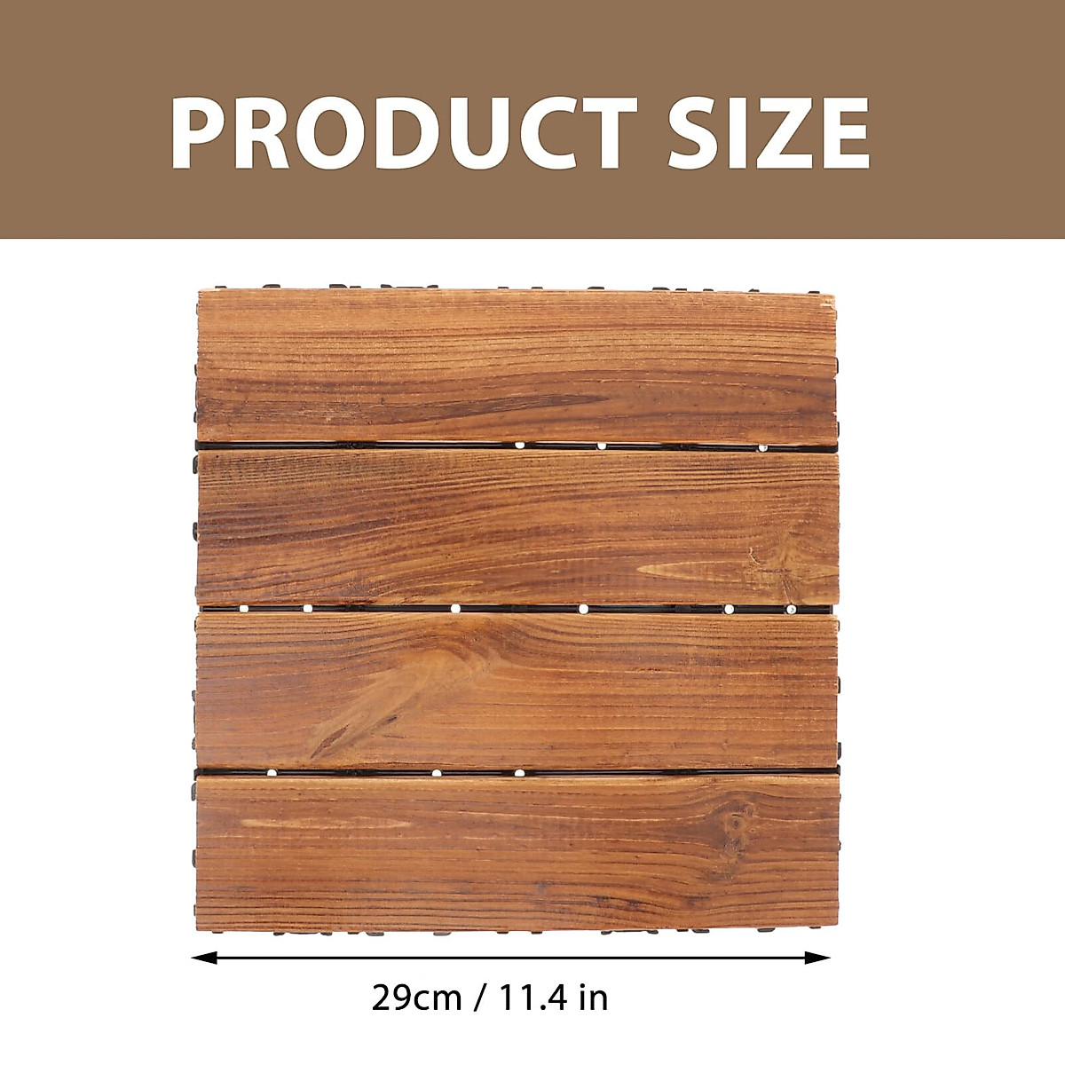 Home Decor Self-Assemble Interlocking Floor Interlocking Deck Tile Patio Deck Tile Interlocking Floor for Home Interlocking Flooring Tiles Interlocking Tile Outdoor Wooden Rugs