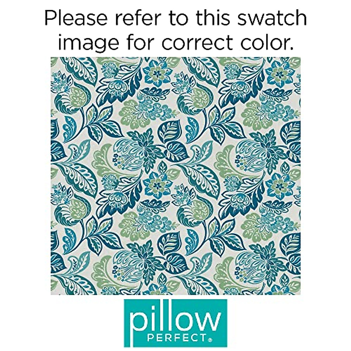 Pillow Perfect Outdoor/Indoor Dailey Opal Lumbar Pillows, 11.5" x 18.5", Blue 2 Count