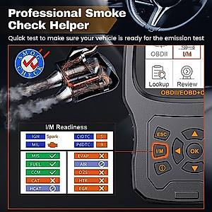 (Upgraded AD310) ANCEL AD530 OBD2 Scanner Diagnostic Tool with Battery Test Car Engine Light Code Reader ScanTool, All OBD2 Function Enhanced Code Definition and Upgraded Graphing Battery Status