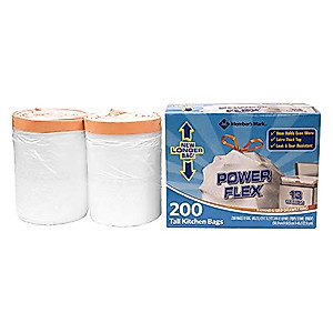 Member's Mark Power Flex Tall Kitchen Simple Fit Drawstring Bags (13 gal., 200 ct.) - Trash Bags