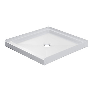 Miseno MSP-3232C 32" x 32" Shower Base with Single Threshold and Center Drain - White