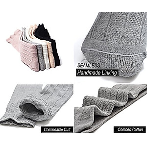 EPEIUS 5 Pair Pack Baby Girls Boys Uniform Knee High Socks Infants Baby Tube Ruffled Stockings for 1-6 Months,White/Black/Grey/Pink/Beige