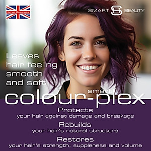 Amethyst Purple Hair Dye Permanent with Anti-Breakage Plex Hair Care, Vegan Hair Dye & Cruelty-Free, 100% Grey Coverage, purple Hair Color, For All Hair Types. Smart Beauty