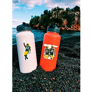 30 PCS American Football Rugby Stickers for Water Bottle, Laptop, Bicycle, Computer, Motorcycle, Travel Case, Car Decal Decoration Sticker 2-2.5 inches