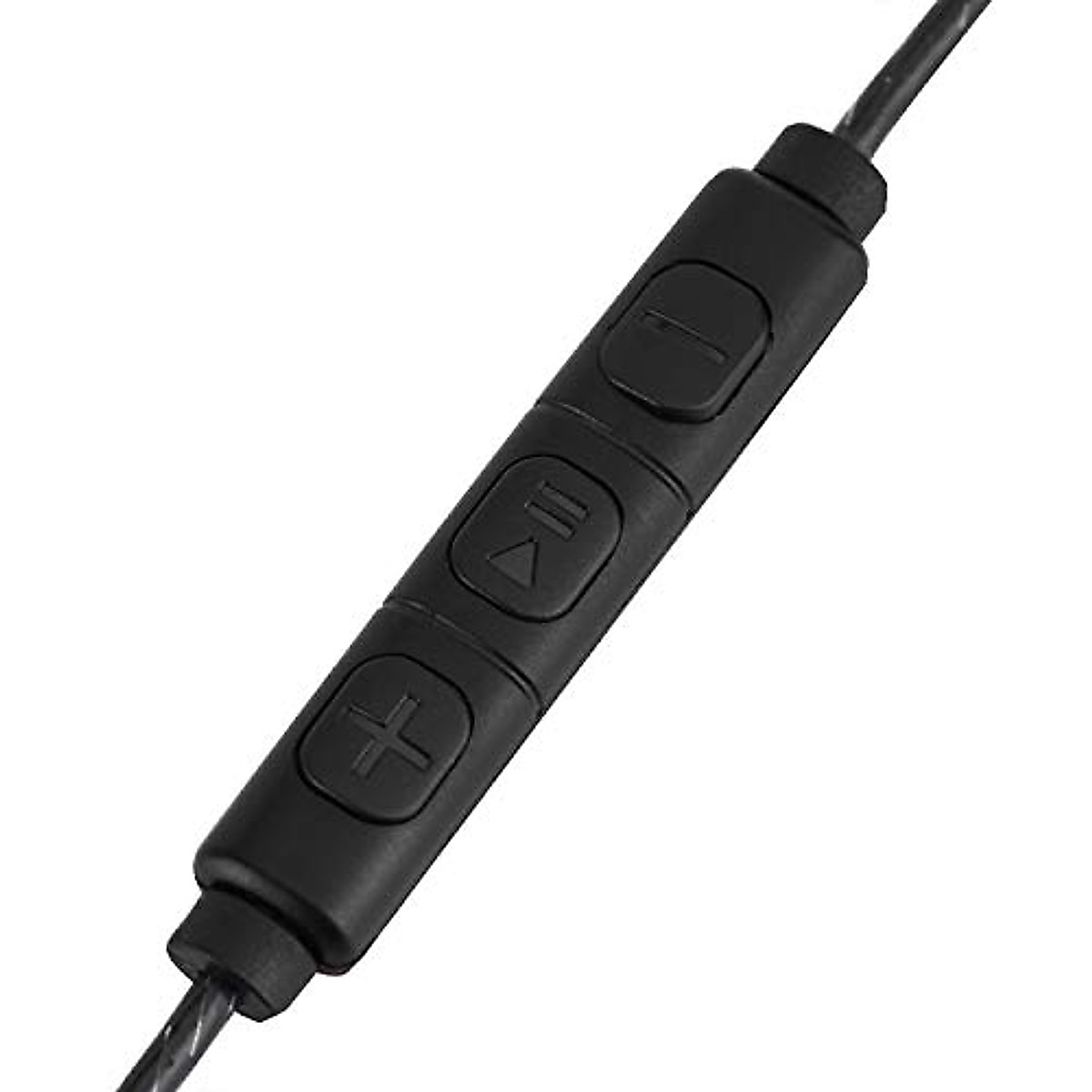 DIY Upgrade 3.5mm Headphone Cable with Mic, Stereo Audio Cable with Volume Control Audio Cable Compatible with MMCX Connector SE215 SE425 SE535 (Black)