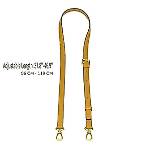 ZANQANO Leather Purse Strap Replacement Crossbody Bag Handbag Adjustable Long (Red, Silver hardware)