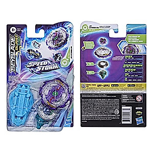 BEYBLADE Burst Surge Speedstorm Jet Wyvron W6 Spinning Top Starter Pack – Defense Type Battling Game Top with Launcher, Toy for Kids