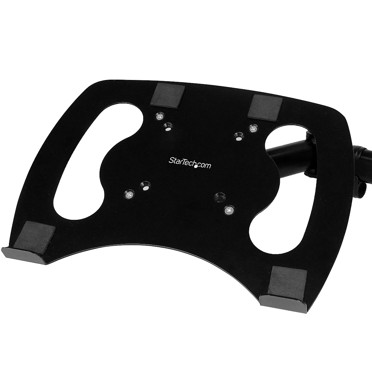 StarTech.com Laptop Monitor Stand - Computer Monitor Stand - Full Motion Articulating - VESA Mount Monitor Desk Mount (ARMUNONB)