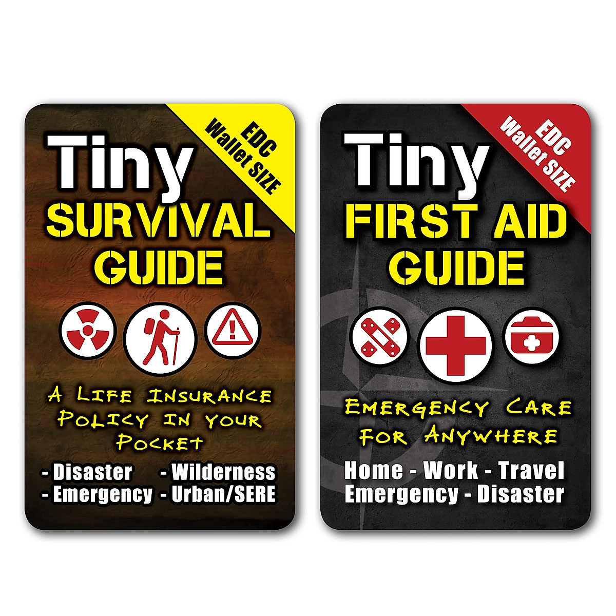 Tiny First Aid Guide: Emergency Medical Care for Anywhere - The Ultimate Step-by-Step, Everyday Carry: Survival Medicine Pocket, Micro-Guide (1 Tiny Guide & 1 Tiny Field Guide)