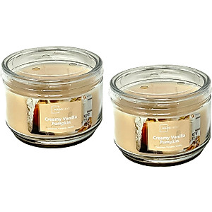 Mainstays 11.5oz Scented Candle 2-Pack (Creamy Vanilla Pumpkin)