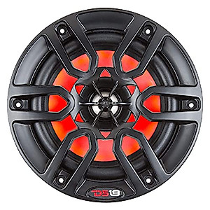 DS18 Hydro NXL-6 - High End Coaxial Speaker Pair - 2-Way Marine Speaker w/Integrated RGB Lights - 300 Watt - 100% UV Stable - Water Resistant Speakers - 6.5 Inches, Black