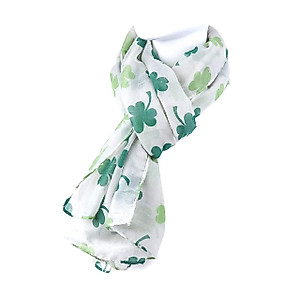 Nollia Green Shamrock St. Patrick's Day 2-Pack Scarf Set for Women