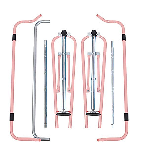 BalanceFrom Gymnastics Bar for Kids Height Adjustable Horizontal Kip Bar Folding Gymnastics Junior Training Bar