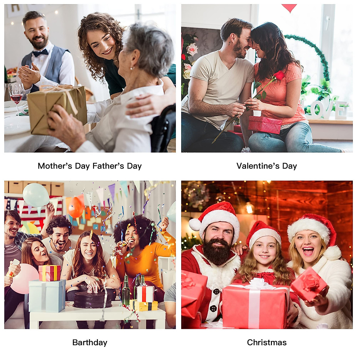 AGH 16OZ Sublimation Glass Blanks with Bamboo Lid and Plastic Straws, 12 Pack Transparent Chameleon Glasses Tumbler Mason Jar Cups for Iced Coffee, Juice, Soda, Drinks