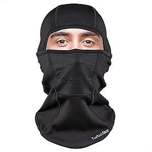 Ski Mask - Balaclava face Mask Wind Water Resistant for Cold Weather (Black)