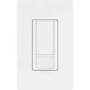 Lutron Maestro Vacancy-Only Sensor Switch | 5 Amp, Single-Pole/Multi-Location | MS-VPS5M-WH | White