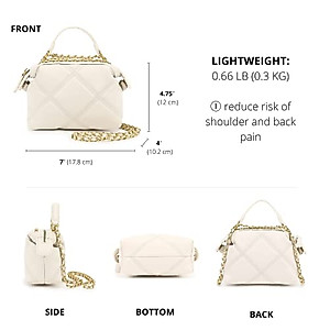 Scarleton Handbags for Women, Crossbody Bags for Women, Top Handle Satchel Shoulder Bag, Hobo Designer Tote Bag, H209802 - White