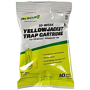 RESCUE! Yellowjacket Attractant Cartridge (10 Week Supply) – for RESCUE! Reusable Yellowjacket Traps