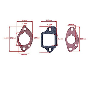 Carburettor Gasket Kit for Honda GCV160 GCV135 GCV190 GSV190 Engine and HRS216 HRT216 HRB216 HRR216 HRZ216 Lawnmower # 16212-Zl8-000, Adefol Professional Airtight Gasket