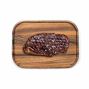 Ironwood Gourmet Small Steak Board, 7.5 x 10.5 x 0.5 inches, Brown