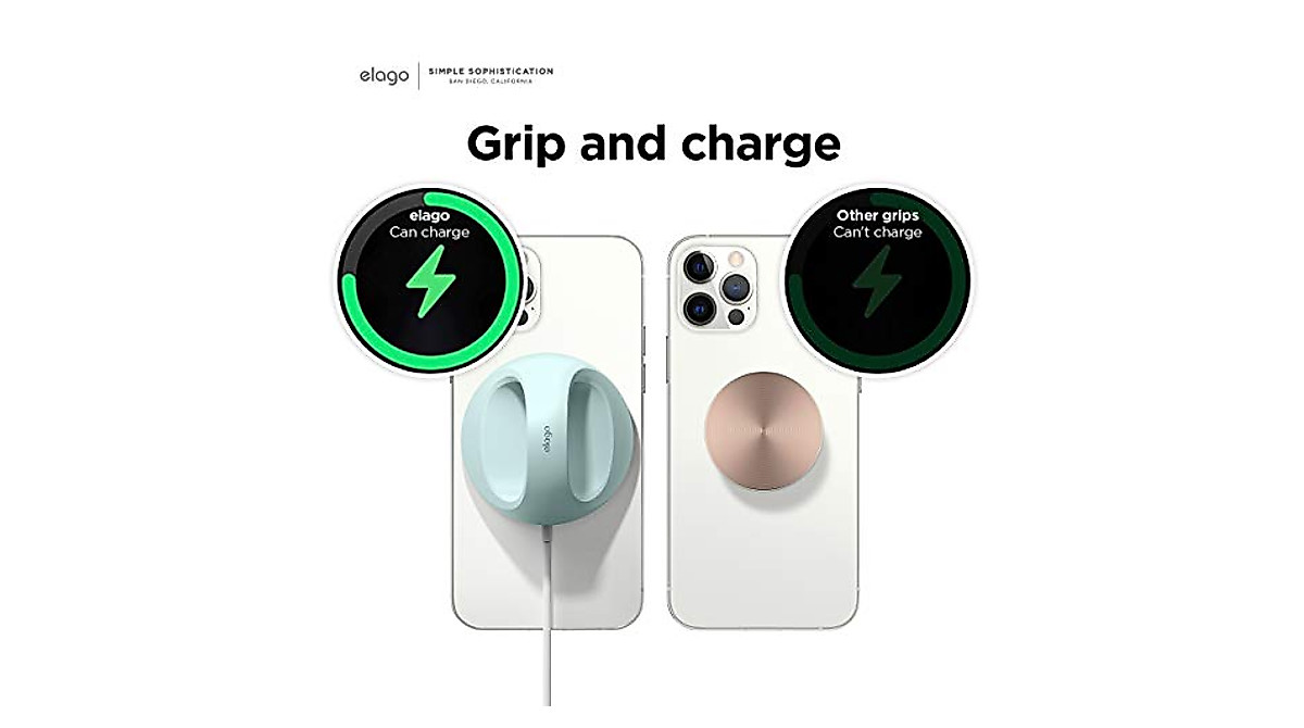 elago Mint MagSafe Grip Stand for iPhone 12/13 – Stylish & Secure