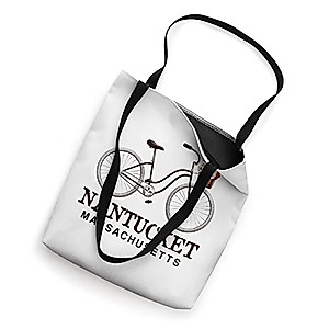 Nantucket Massachusetts Bike Flowers Basket Summer Travel Tote Bag