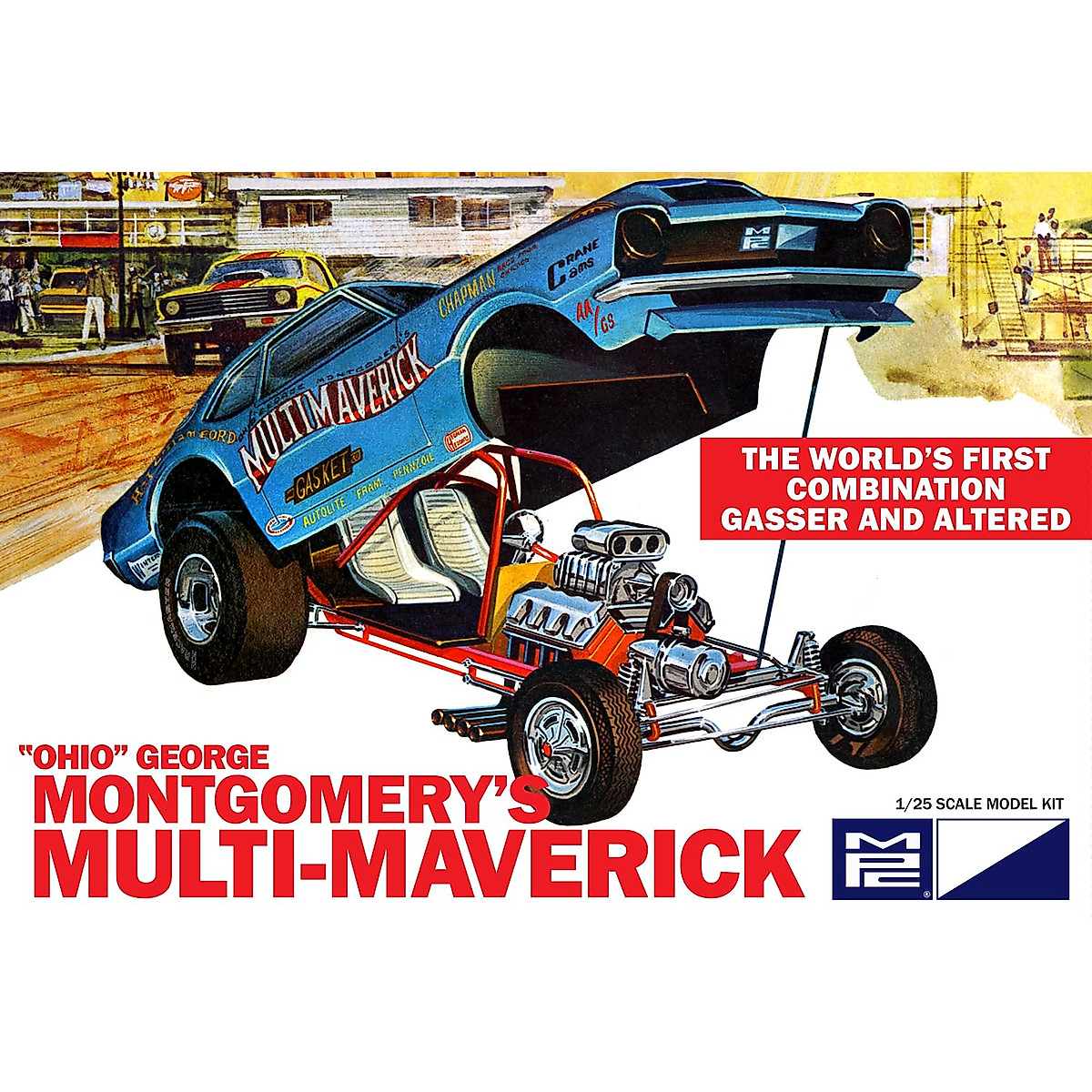 MPC Multi Maverick Funny Car 1:25 Scale Model Kit