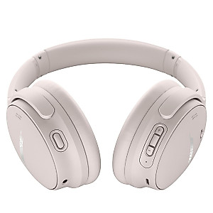Bose QuietComfort Wireless Noise Cancelling Headphones, Bluetooth Over Ear Headphones with Up to 24 Hours of Battery Life Bundled with Green Extreme Wireless Portable Charger, White Smoke