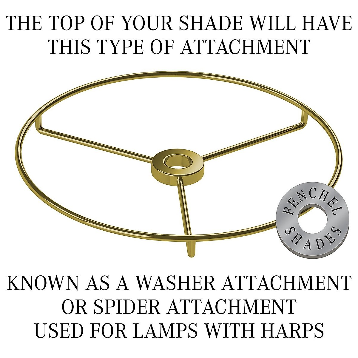FenchelShades.com Set of 2 Lampshades 6.5" Top Diameter x 15" Bottom Diameter x 11" Slant Height with Washer (Spider) Attachment for Lamps with a Harp (Pleated Mushroom Cream)
