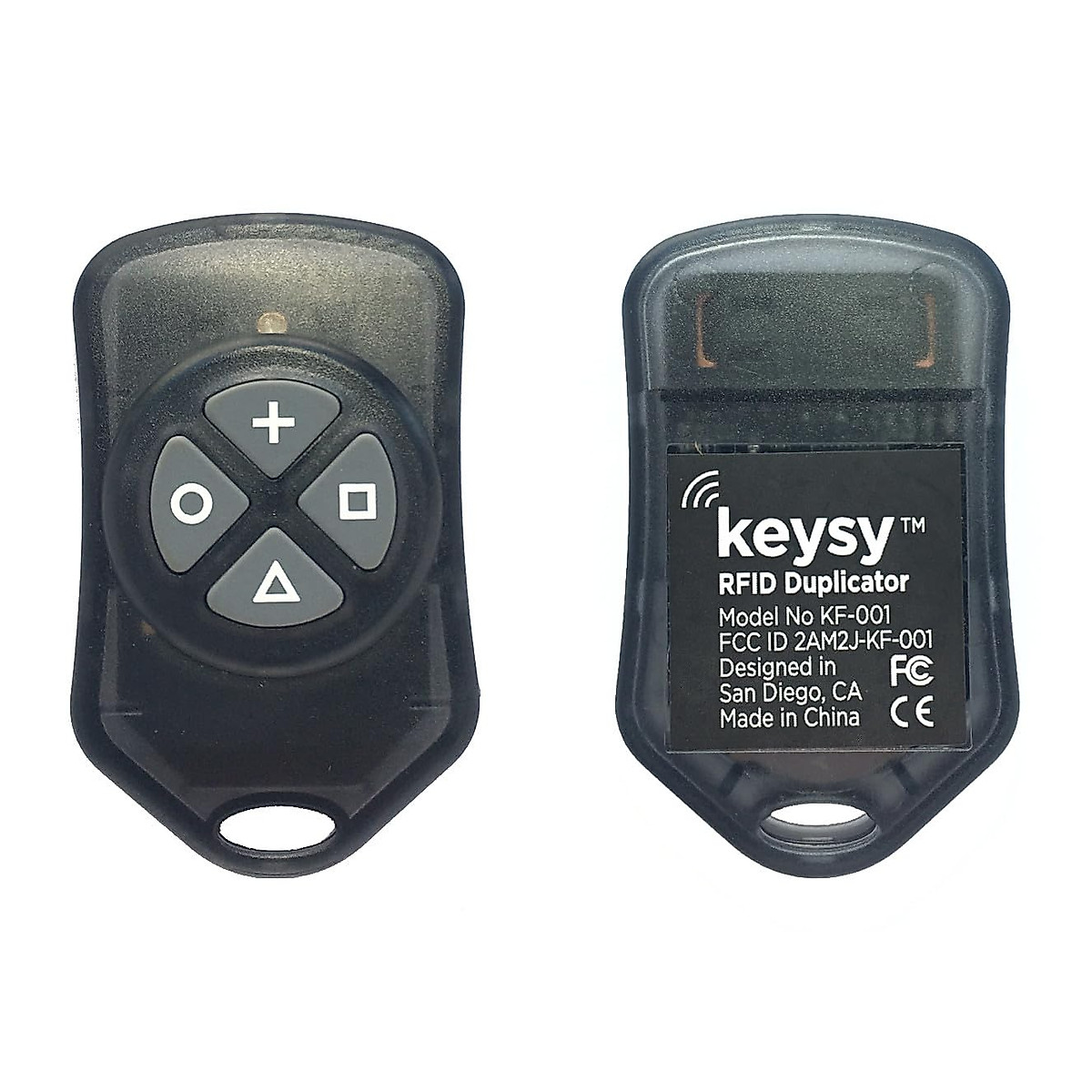 Keysy RFID Duplicator - Copy Key Fobs and Key Cards (HID, AWID, Indala, Keri, ioProx, Rosslare, XceedID, Paradox, CDVI + More) Reader Writer Copier Cloner 125kHz Including (1 Key Fob)