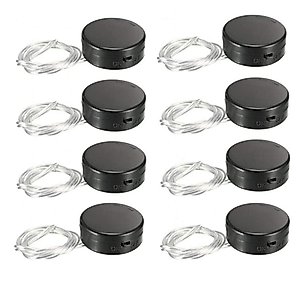 bnafes CR2032 Battery Holder Wire Lead Type 6V CR2032 Coin Cell Button Plastic Battery Holder Case with On/Off Switch Pack of 8