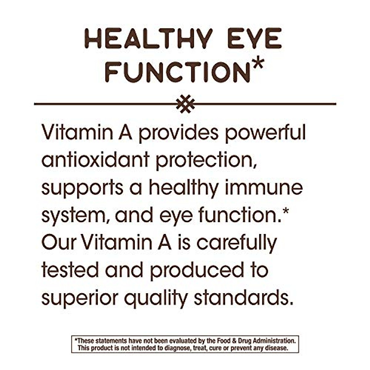 Nature's Way Vitamin A, Eye Health Supplement for Adults*, Immune Support*, 3,000mcg Per Serving, 100 Softgels