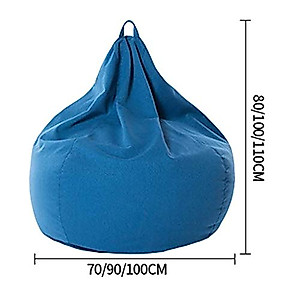 GYDJBD Modern Minimalist Cotton Linen Lazy Sofa, Antistatic, High Flexibility Suitable for Living Room Balcony Bedroom (Size : 7080cm)