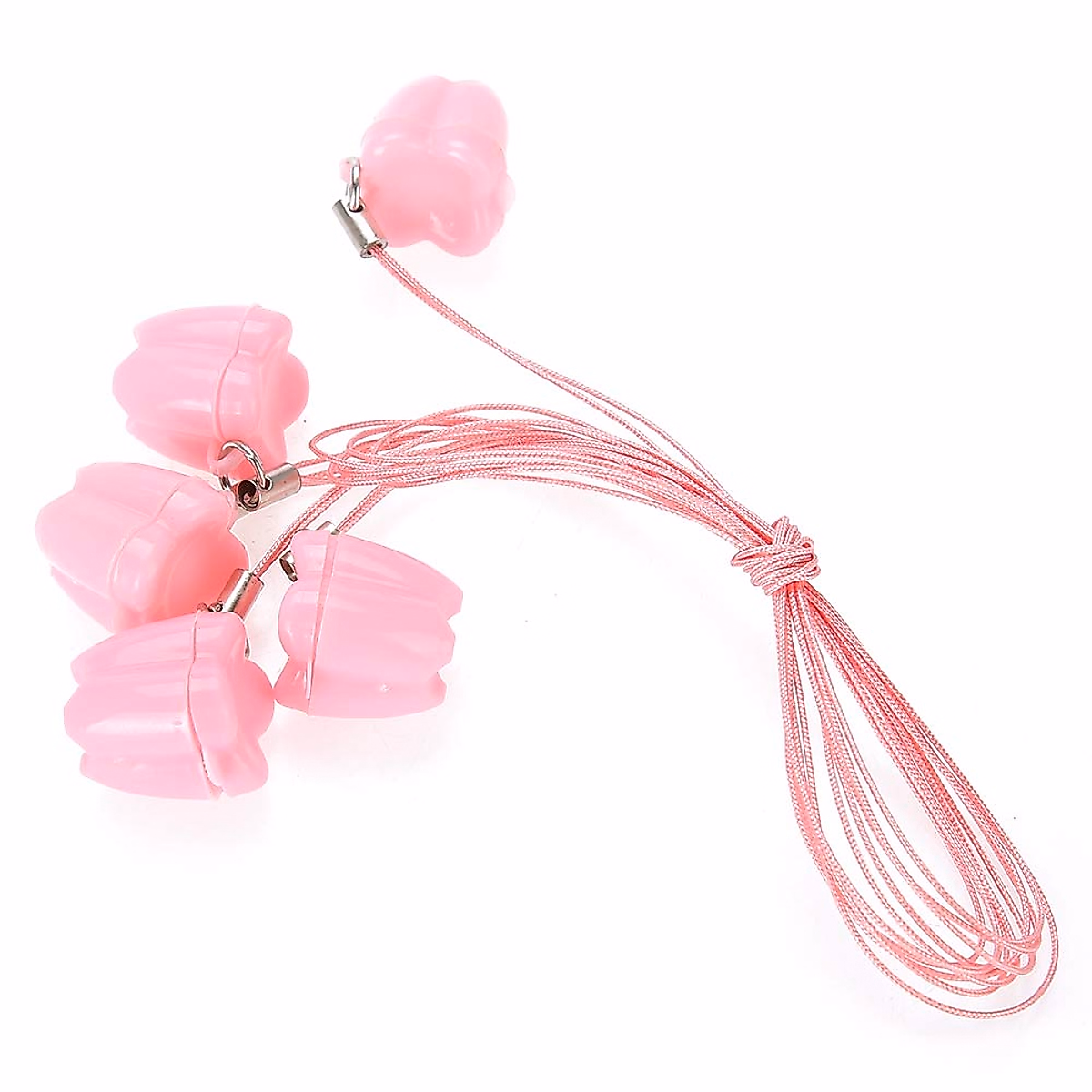 ANGGREK Milk Tooth Saver Necklaces, 5pcs Plastic Baby Milk Tooth Storage Box with Rope Tooth Saver Necklaces()