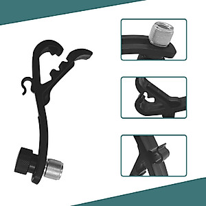 Boseen Shockproof Drum Rim Microphone Clip for Microphone Clamps Holder with Groove Gear(Pack of 4)