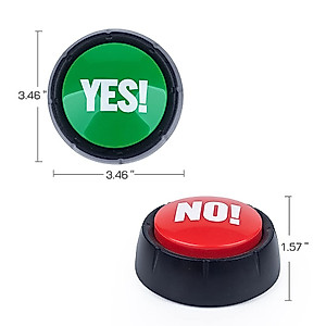 MyMealivos Set of 4, The NO, YES, Sorry and Maybe Buttons