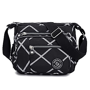 LassZone Womens Tote Bag Ladies Purse Satchel Shoulder Bags Roomy Hobo Handbags Lightweight Nylon Crossbody Bag for Women