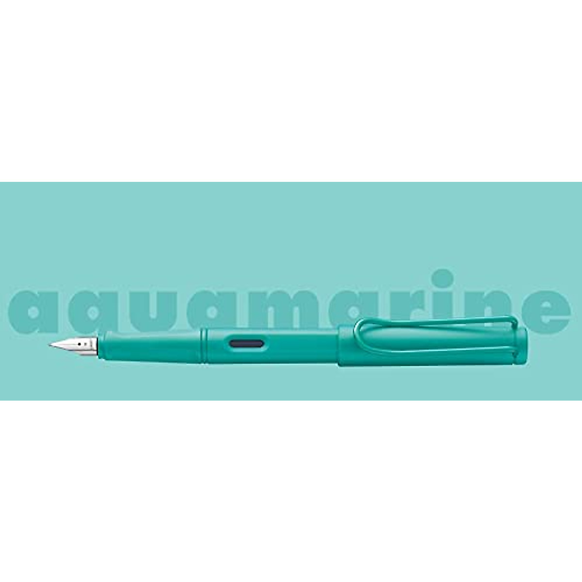 Lamy safari candy 021 Fountain Pen - Modern Aquamarine Colour Fountain Pen with Ergonomic Handle and Timeless Design - Nib Size F - Special Model