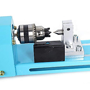 DENESTUS Mini Wood Lathes Multi Metal Mini Lathe CNC Polisher Wood Model Making Drilling Milling Machine Tool 150W for DIY Grinding Drill Art Woodworking